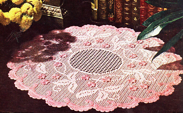 Ravelry: Scrolls and Flowers pattern by Lily Mills Company