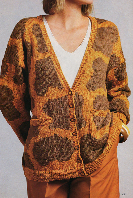Ravelry: Giraffe Skin Cardigan pattern by Donald Grover