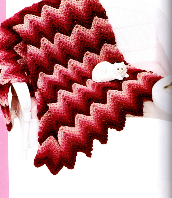 Ravelry: Rich Raspberry Ripple Afghan pattern by Nicky Epstein