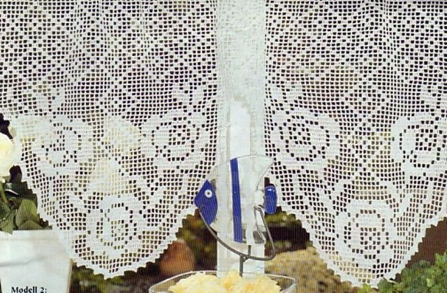 Ravelry: 2 Rosenmustergardine mit zwei Bogen pattern by Sadija Mavric