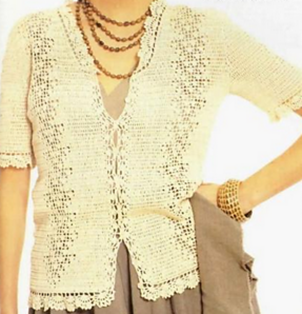 Ravelry: Lace Jacket pattern by Sylvette Raisonnier