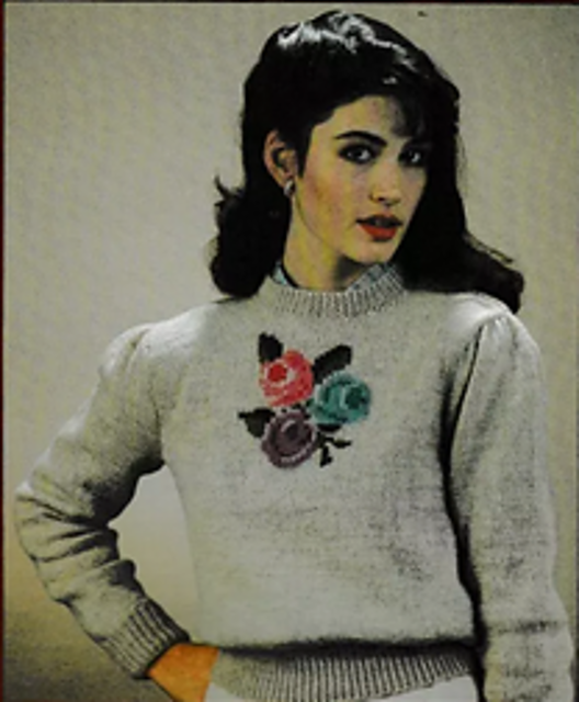 Ravelry: Roses Pullover pattern by Evie Rosen and Anne Van Wagner Young
