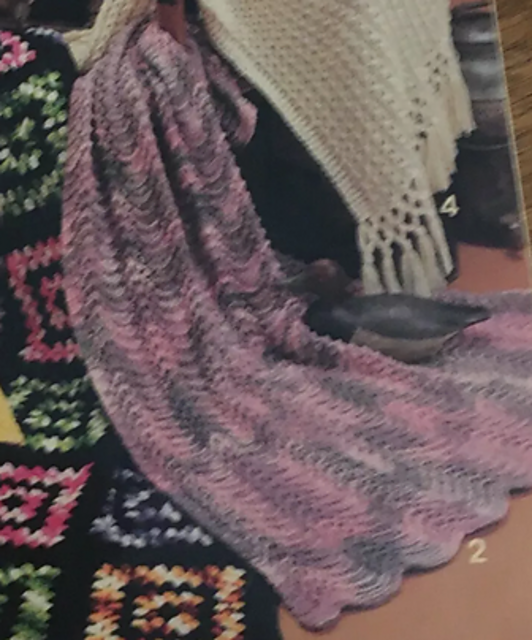 Ravelry: Feather and Fan Afghan pattern by American School of Needlework