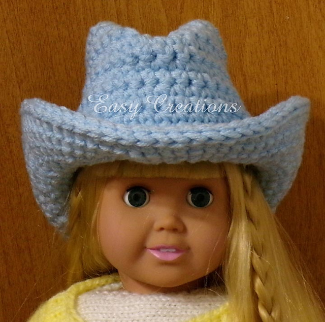 Ravelry: 18 inch Doll Cowboy Hat pattern by Marcia D. Peterson