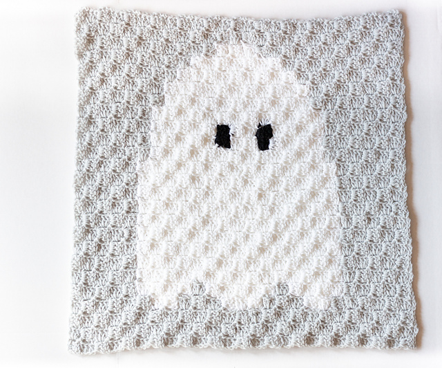 Ravelry: Halloween Ghost C2C Blanket pattern by Krista Cagle