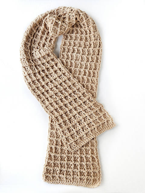Ravelry: Waffle Stitch Scarf pattern by Krista Cagle