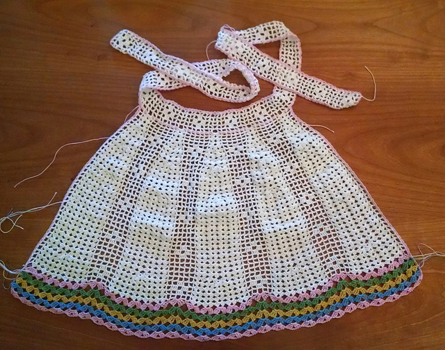 Ravelry: 9666 Crocheted Apron pattern by Needlecraft Service
