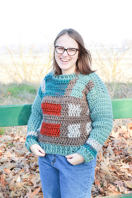 Ravelry: Tartan Plaid Sweater pattern by E'Claire Makery
