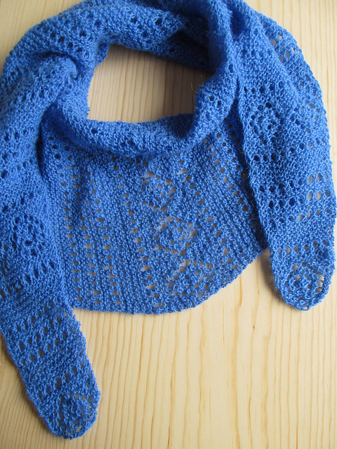 Ravelry: Stripes & Roses Lace Scarf pattern by Evelyn A. Clark