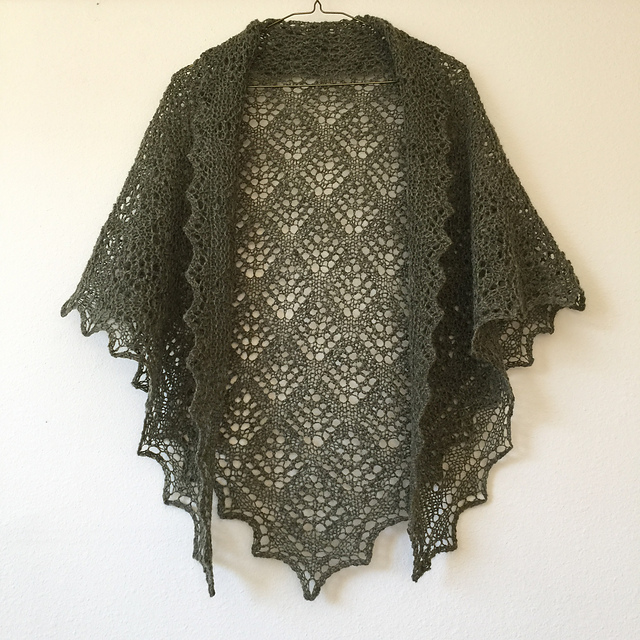 Ravelry: Fir Tree Lace Shawl pattern by Evelyn A. Clark
