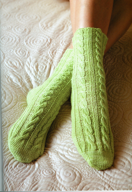 Ravelry: Cable Rib Socks pattern by Edie Eckman