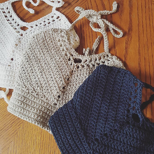 Ravelry: The Rachel Crop Top pattern by Evelyn Burttram (Pink Sheep Design)