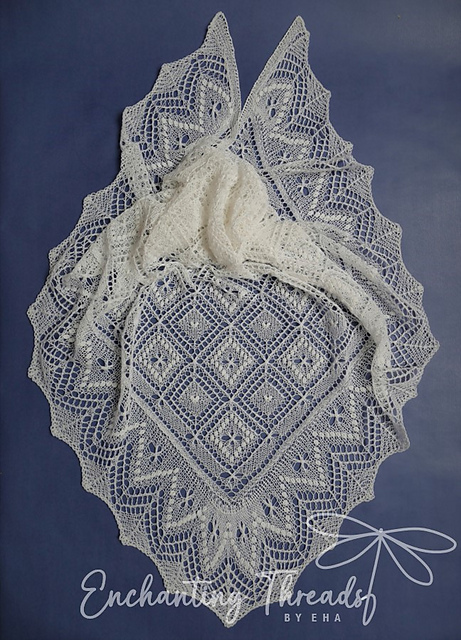 Ravelry: Talisman shawl pattern by Enchanting Threads by Eha