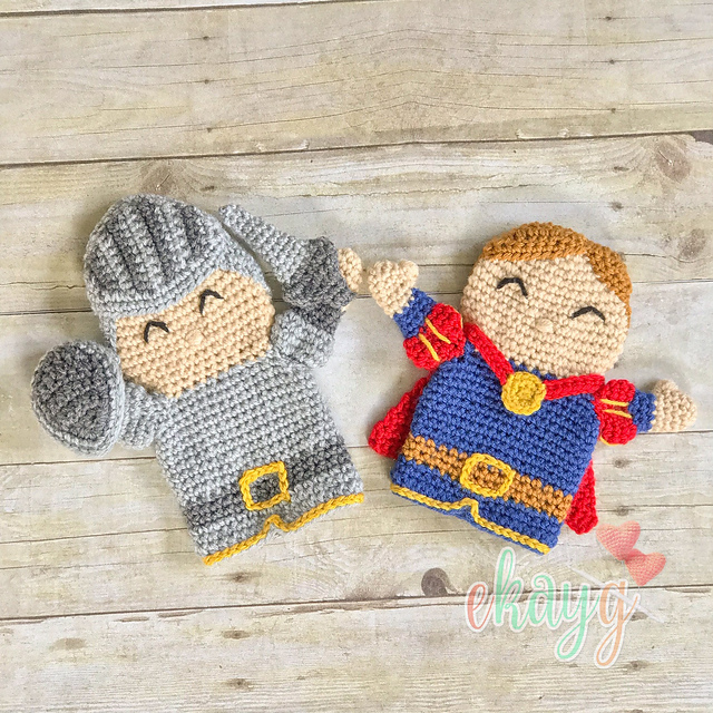 Ravelry: Princely Knight Hand Puppet pattern by Erin Greene