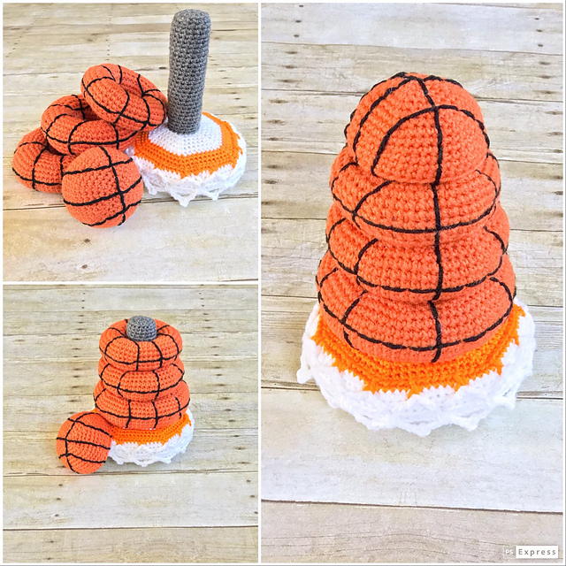 Ravelry: Basketball Stacking Rings pattern by Erin Greene