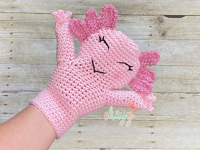 Ravelry: Axolotl Hand Puppet pattern by Erin Greene