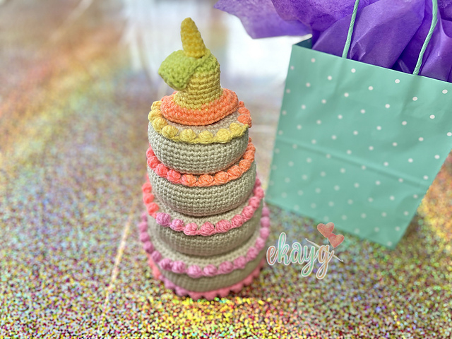 Ravelry: Birthday Cake Stacking Toy pattern by Erin Greene