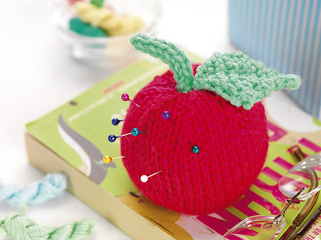 Ravelry: Apple Pin Cushion pattern by Tina Barrett