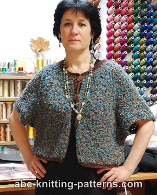 Ravelry: One-Skein Cropped Raglan Cardigan pattern by Elaine Phillips