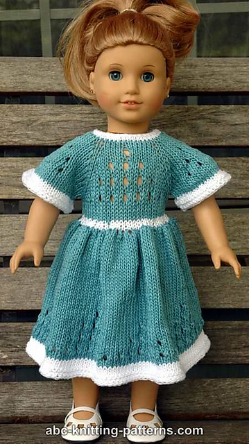 Ravelry American Girl Doll Eyelet Dress Pattern By Elaine Phillips