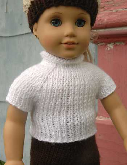 Ravelry American Girl Doll Seamless Raglan Top Pattern By Elaine Phillips