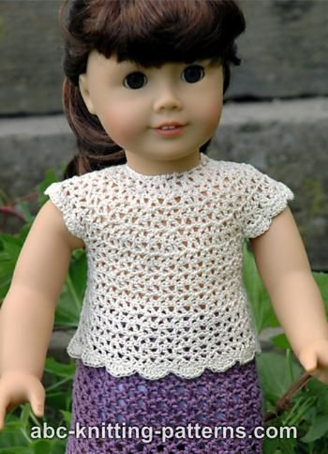 Ravelry American Girl Doll Elegant Summer Blouse Pattern By Elaine