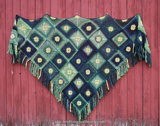 Ravelry: Summer Meadow Motif Shawl pattern by Elaine Phillips