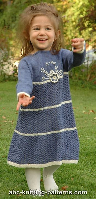 Ravelry: Blue Porcelain Girl’s Lace Dress pattern by Elaine Phillips