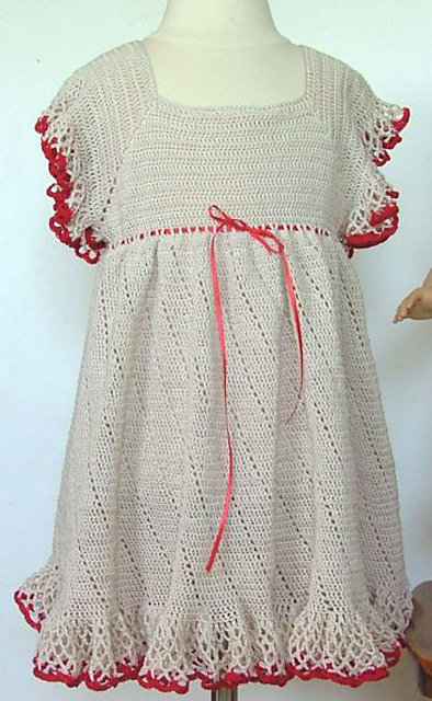 Ravelry: Summer Raglan Dress for Girls pattern by Elaine Phillips