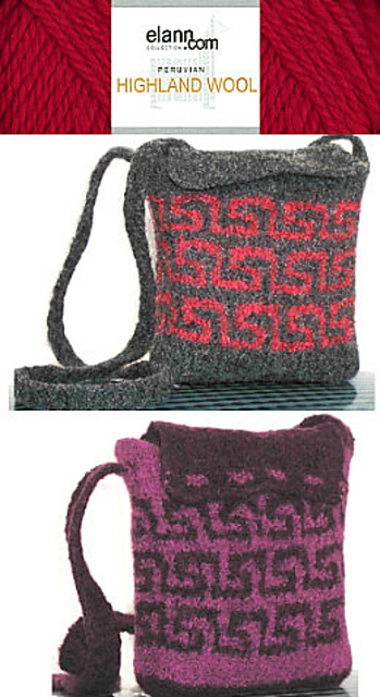 Ravelry: Highland wool felted bags pattern by ScullyKnits