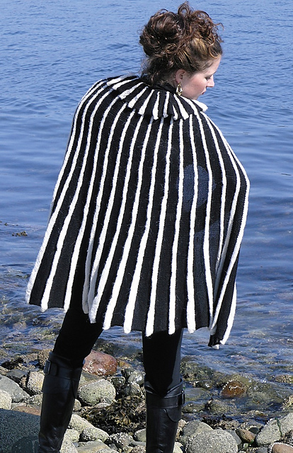 Ravelry: Striped Cape pattern by Helen Hamann