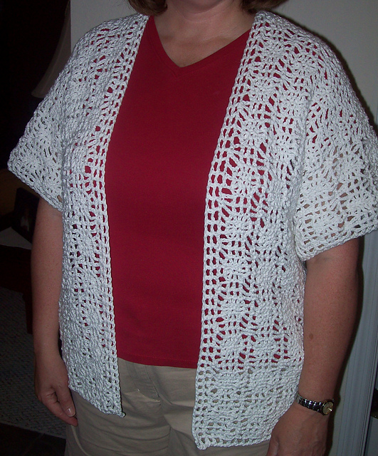 Ravelry: Spider Web Lace Cardigan pattern by Karen Drouin