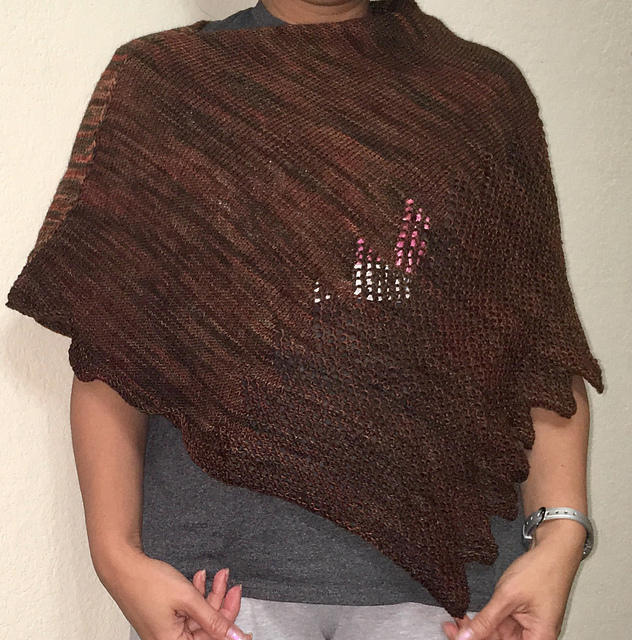 Ravelry: elei's Lattice Lace Poncho