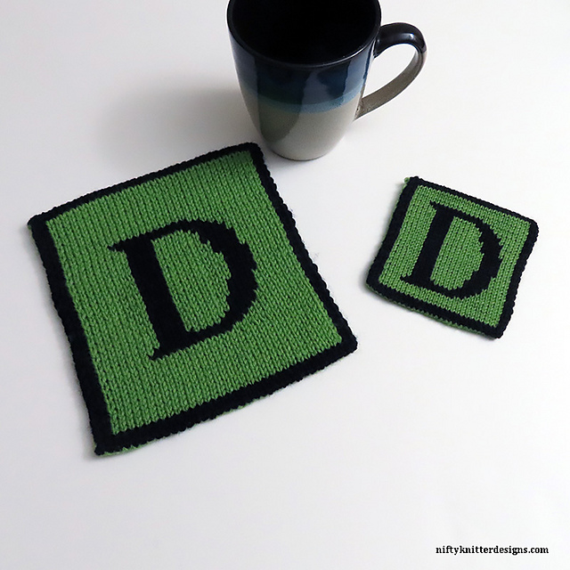Ravelry: Letter D Coaster/Potholder pattern by Lisa Hannan Fox