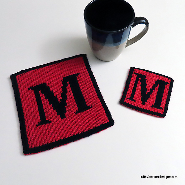 Ravelry: Letter M Coaster/Potholder pattern by Lisa Hannan Fox
