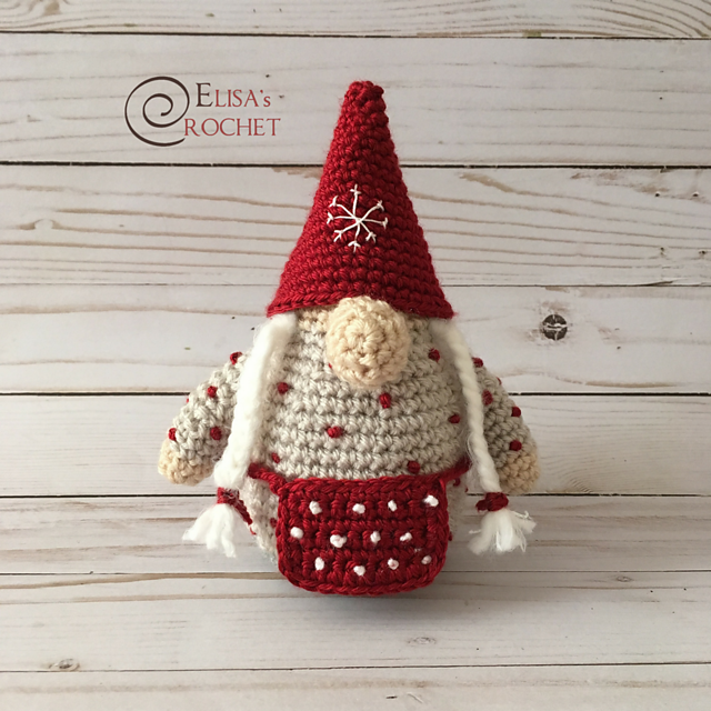 Ravelry: OLGA the Scandinavian Gnome Amigurumi pattern by Elisa Sartori