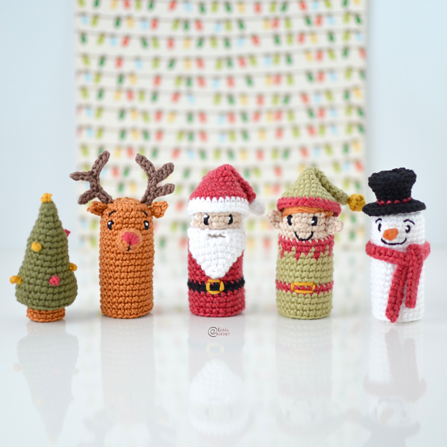 Ravelry: Christmas Finger Puppets pattern by Elisa Sartori