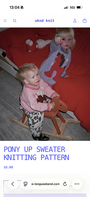 Ravelry: PONY UP SWEATER pattern by Weekend Knits