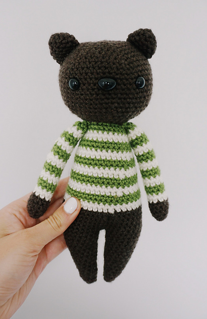 Ravelry: Amigurumi Bear with Striped Shirt pattern by Emma Auld