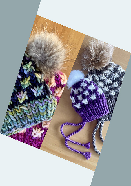Ravelry: Starry Nights Ear-Flap Hat - star stitch aviator pattern by 2 ...