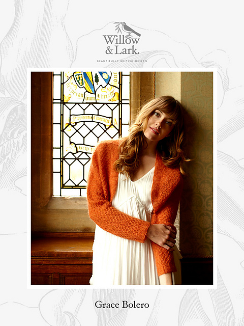 Ravelry: Grace Bolero pattern by Willow & Lark