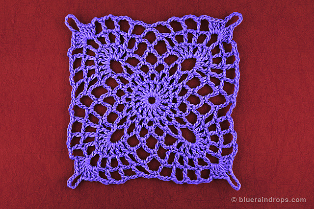 Ravelry: Clover Square pattern by Elsa Koss