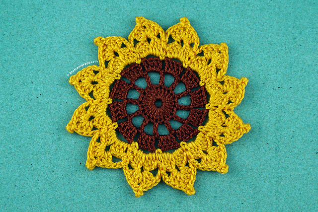 Ravelry: Easy Sunflower pattern by Elsa Koss