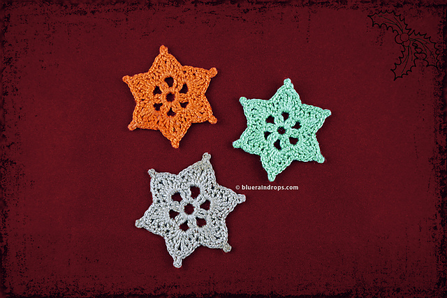 Ravelry: Mini star snowflakes pattern by Elsa Koss