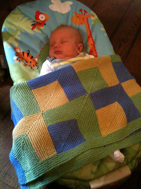 Ravelry: Cousins' Mitre Square Baby Blanket pattern by Emily Pain