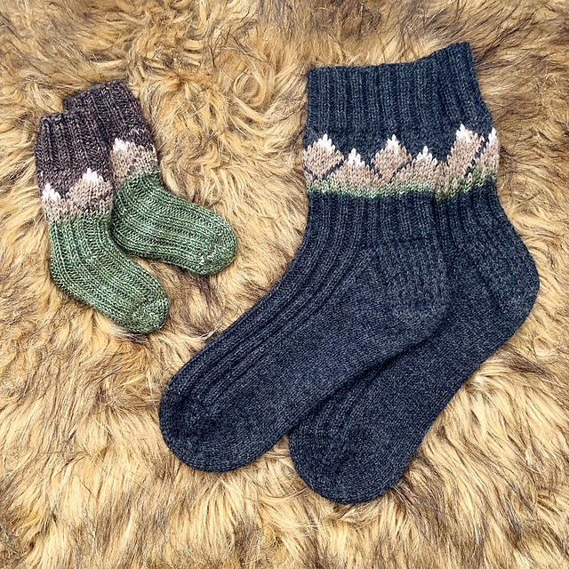 Ravelry: Mountain's Call Socks pattern by Emily Crow