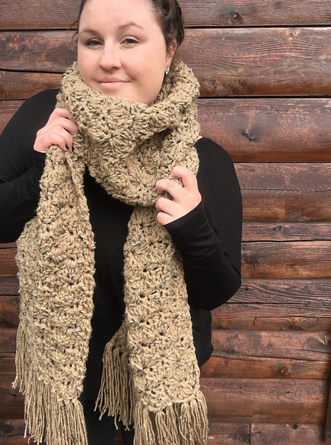 Ravelry: Juniper Fringe Scarf pattern by Emily C. Johnson