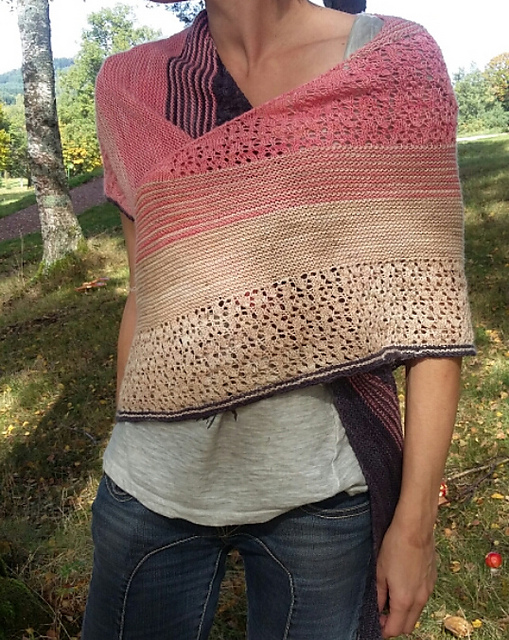 Ravelry: Jacob’s ladder shawl pattern by Marion Crivelli