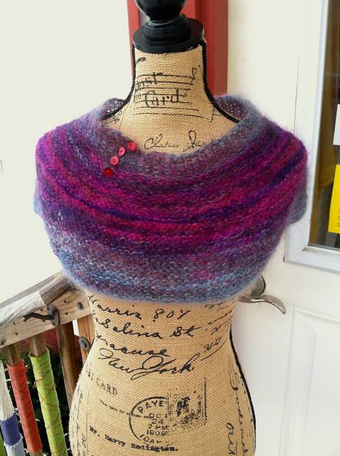 Ravelry: Kidsilk Haze Stripe Wrap pattern by Brigitte Pieke