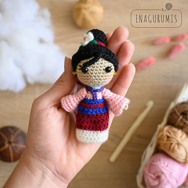 Ravelry: Mulan Princess Crochet Doll pattern by Enagurumis